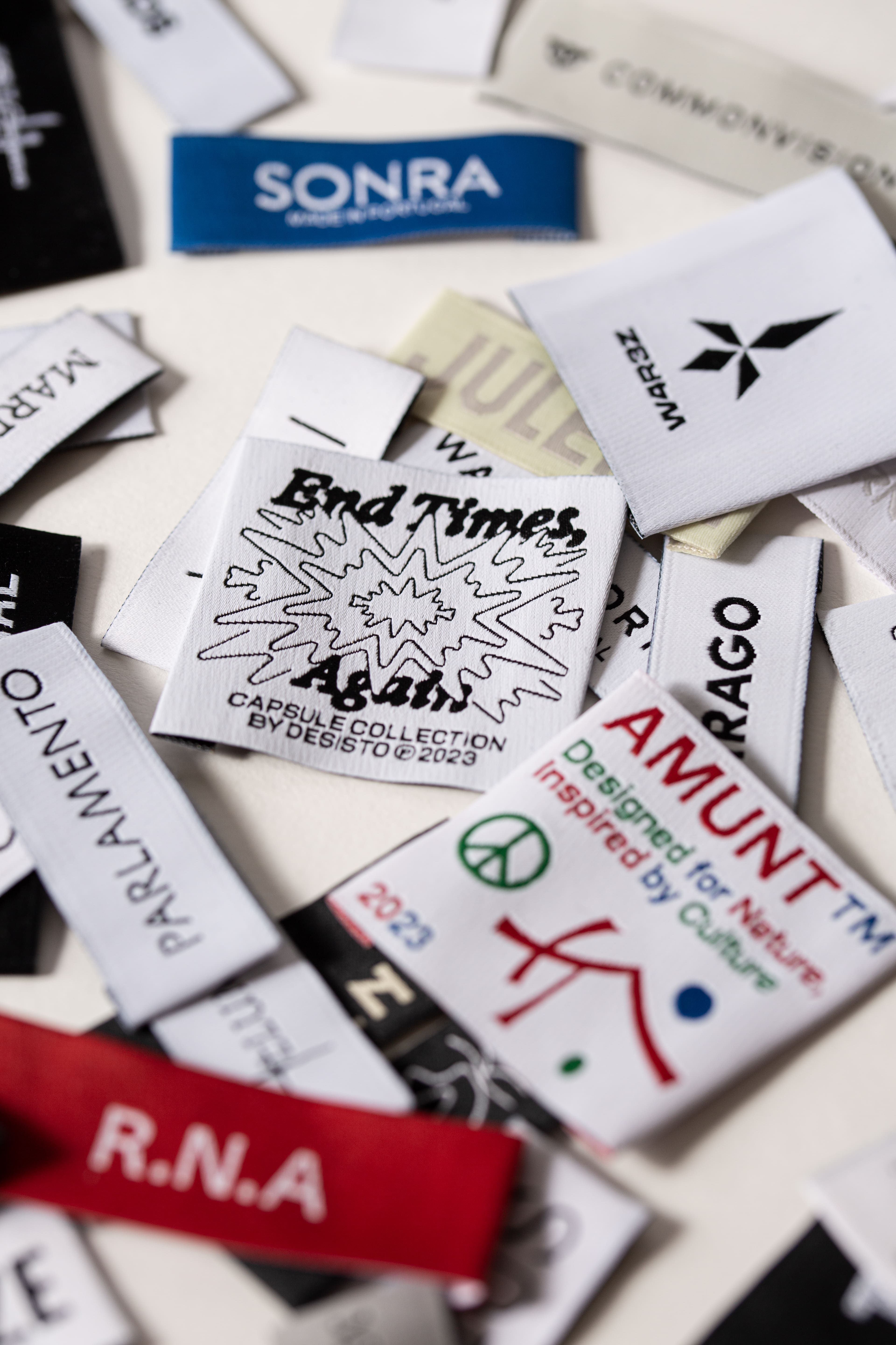 Woven Next Labels | Assembly Samples